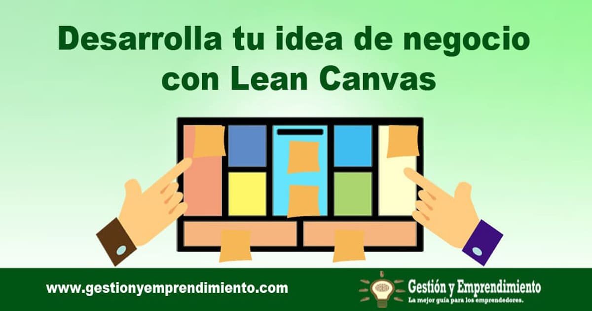 Desarrolla tu idea de negocio con Lean Canvas - Gestión y Emprendimiento